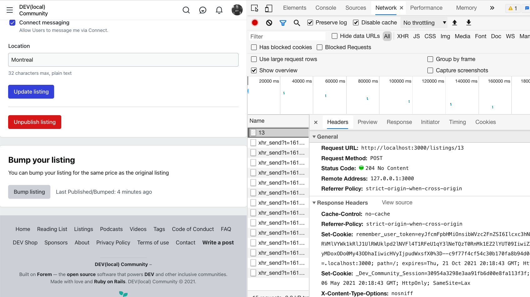 Error In Listings · Issue 13054 · Foremforem · Github 