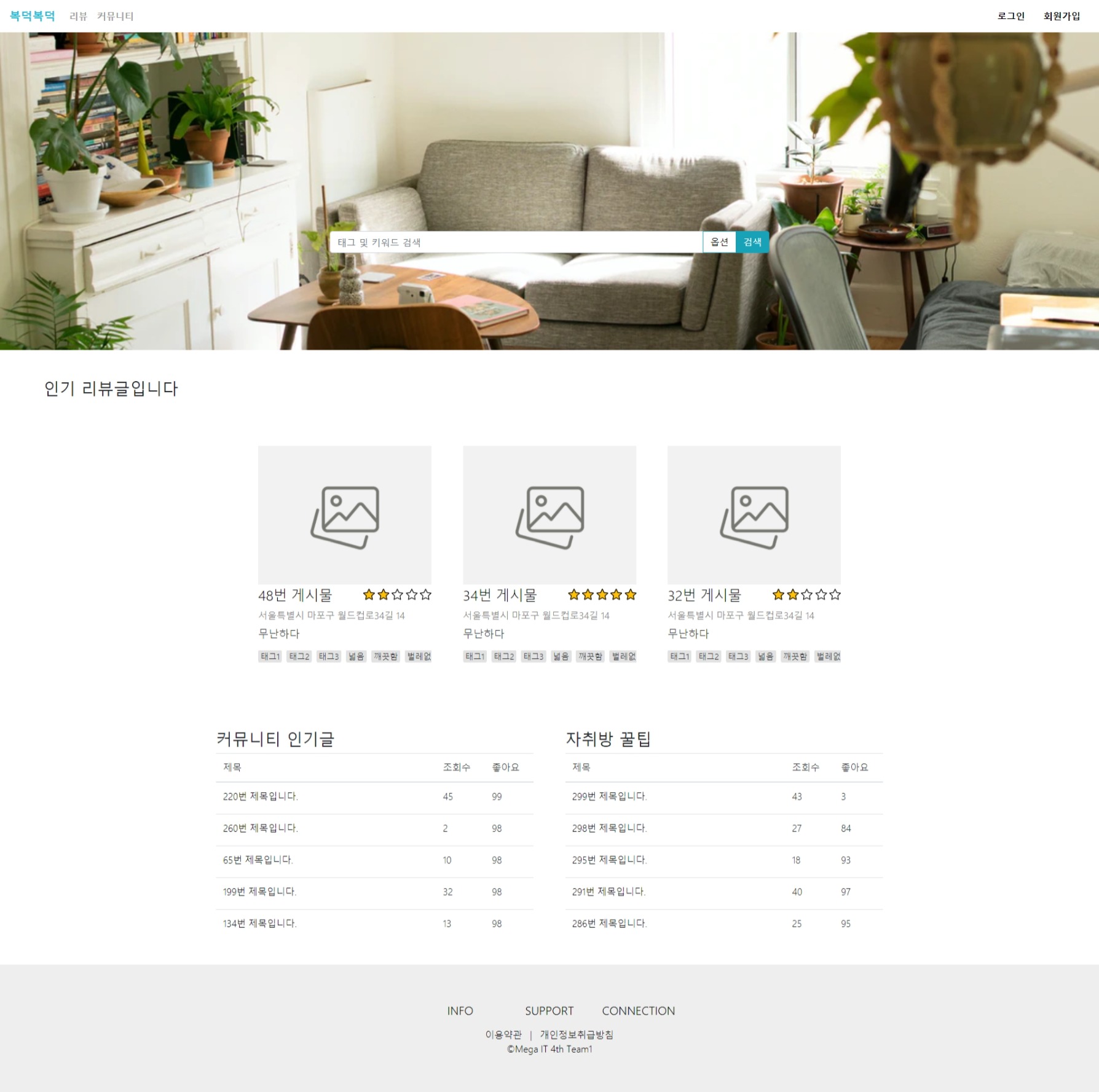 GitHub - 2miri/springboot-final-project: 메가아이티 파이널 프로젝트 - 자취방 익명 리뷰사이트