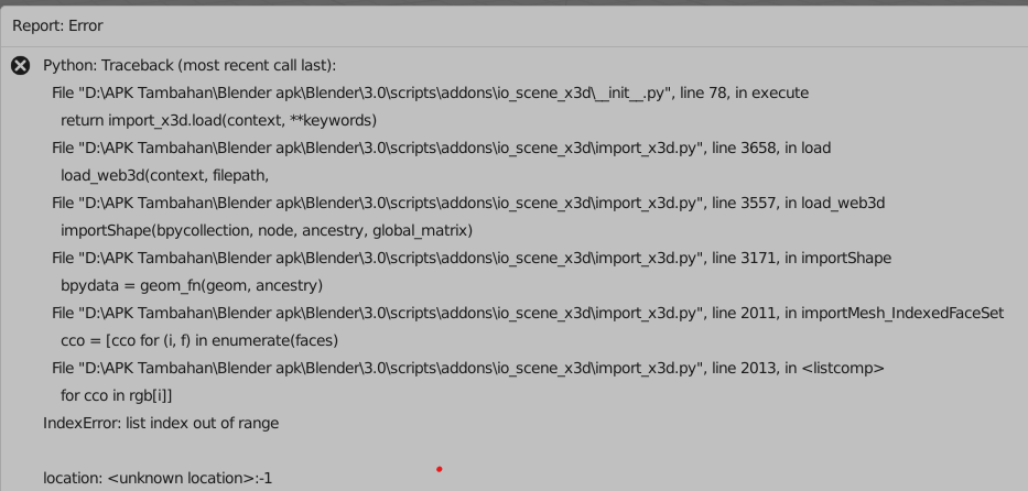 Import 3d File Wrl From Solidwork Failed Indexerror List Index Out Of Range · Issue 290 6163