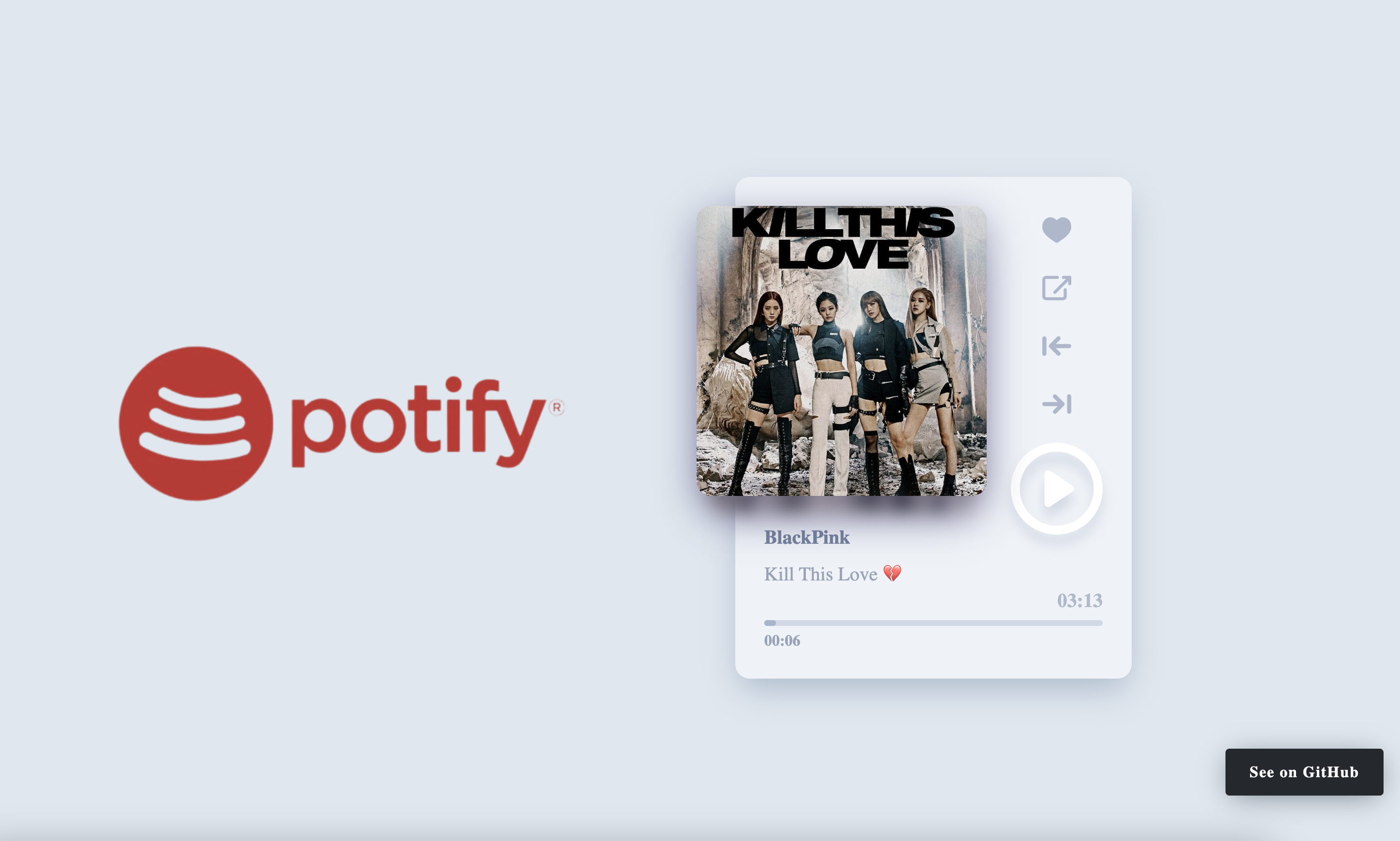GitHub - developerrahulofficial/Potify-mini-Music-Player: A mini music ...