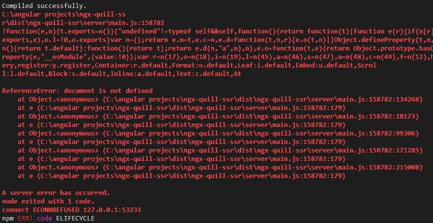Angular Universal Break · Issue #91 · KillerCodeMonkey/ngx-quill · GitHub