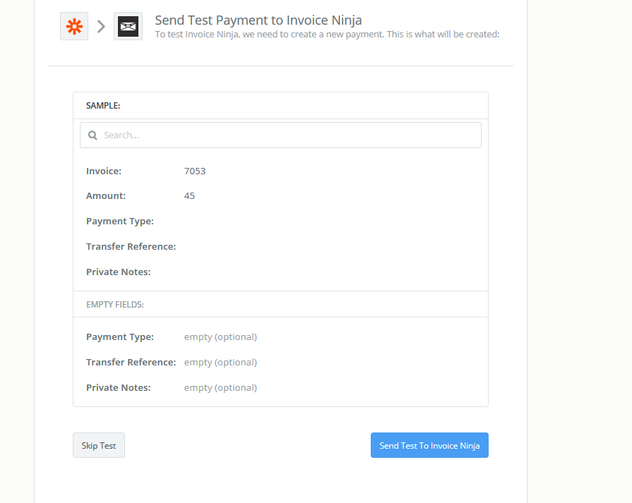 Zapier New Payment error "record does not exist" · Issue #2791 · invoiceninja/invoiceninja · GitHub