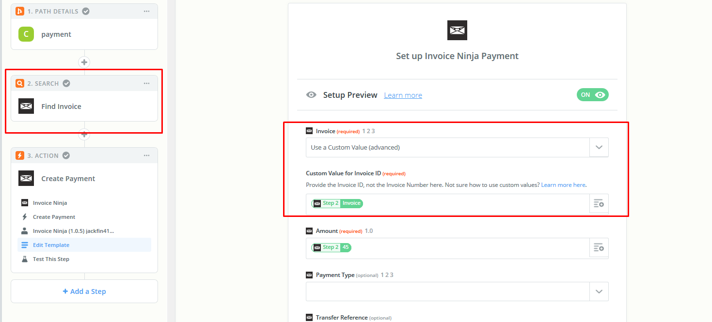 Zapier New Payment error "record does not exist" · Issue #2791 · invoiceninja/invoiceninja · GitHub