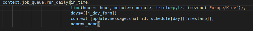 Function Executed By Jobqueue Doesnt Send Inline Keyboard To A User · Python Telegram Bot