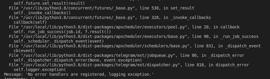 Function Executed By Jobqueue Doesnt Send Inline Keyboard To A User · Python Telegram Bot