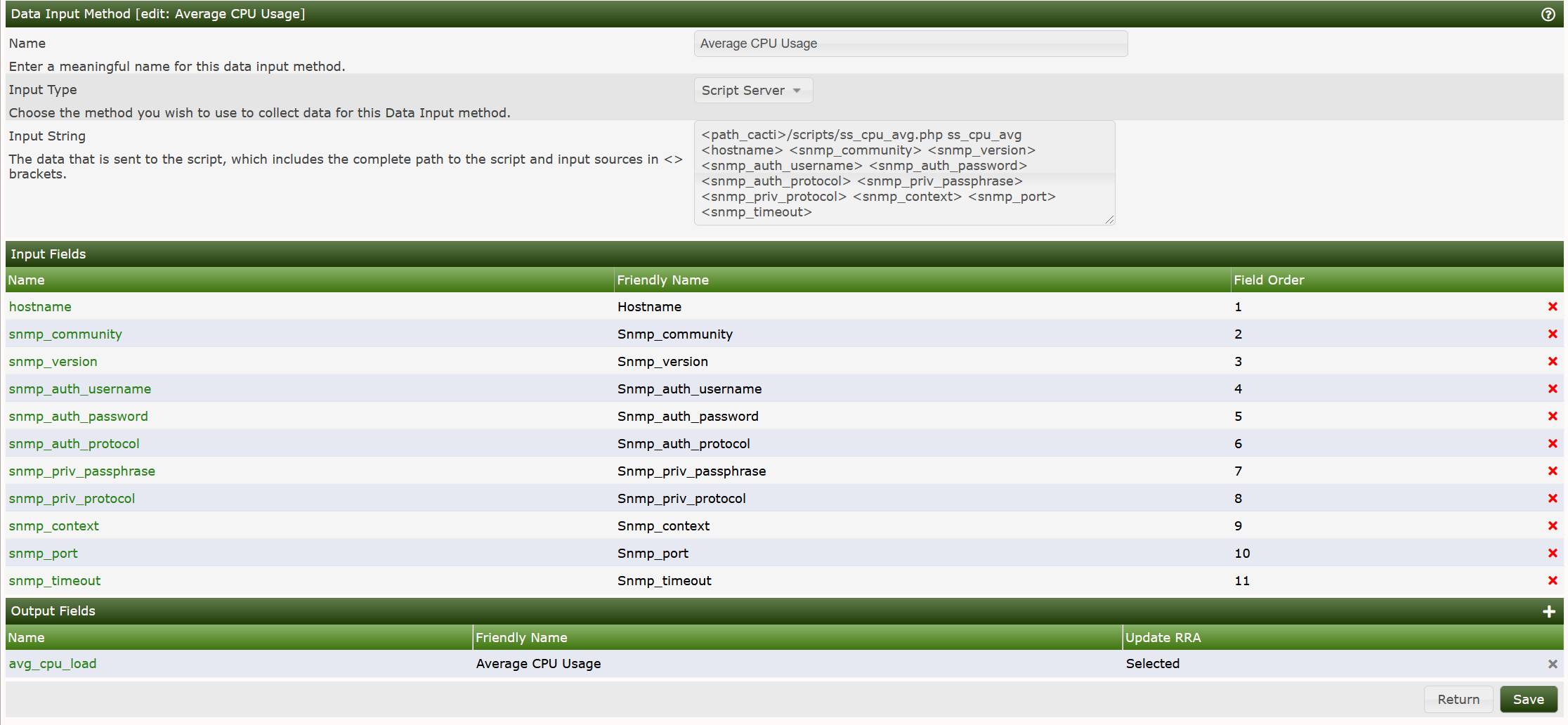 Custom Script Can Not Get Data · Issue 4527 · Cacticacti · Github