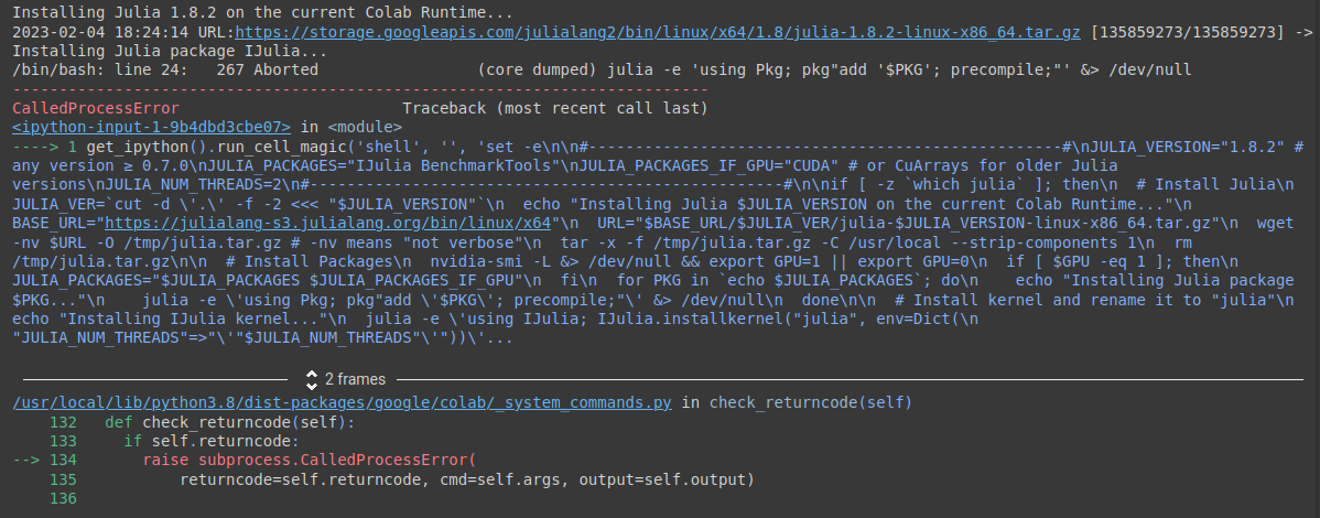 julia bug · Issue #3391 · googlecolab/colabtools · GitHub
