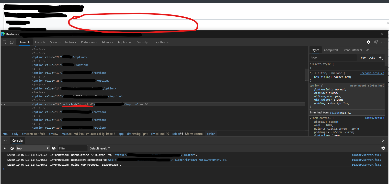 Blazor Dynamic Not Setting Selected Value · Issue 26660 · Dotnet