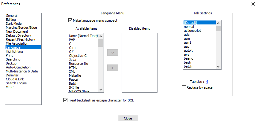 Checking or unchecking "Use default value" for tab settings doesn't immediately take effect ...