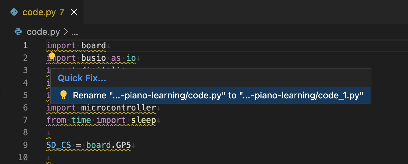 Intellisense want's me to rename the file to "code_1.py" · Issue #3951 · microsoft/pylance ...