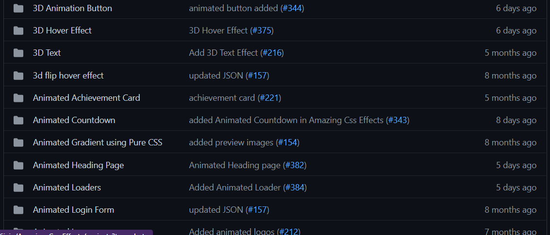 Sort the Projects · Issue #429 · arpit456jain/Amazing-Css-Effects · GitHub