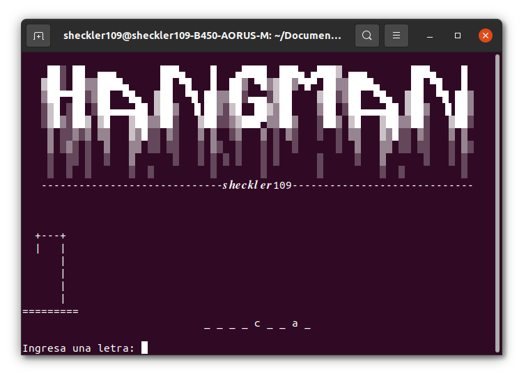 GitHub - sheckler109/Python_Hangman_Game: Basic Python Hangman Game ...