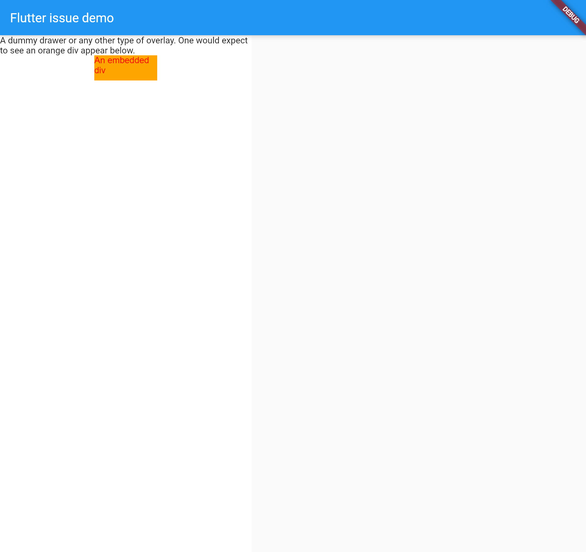 Wrong scene composition (Canvaskit) when first embedded view is invisible (e.g. using ...