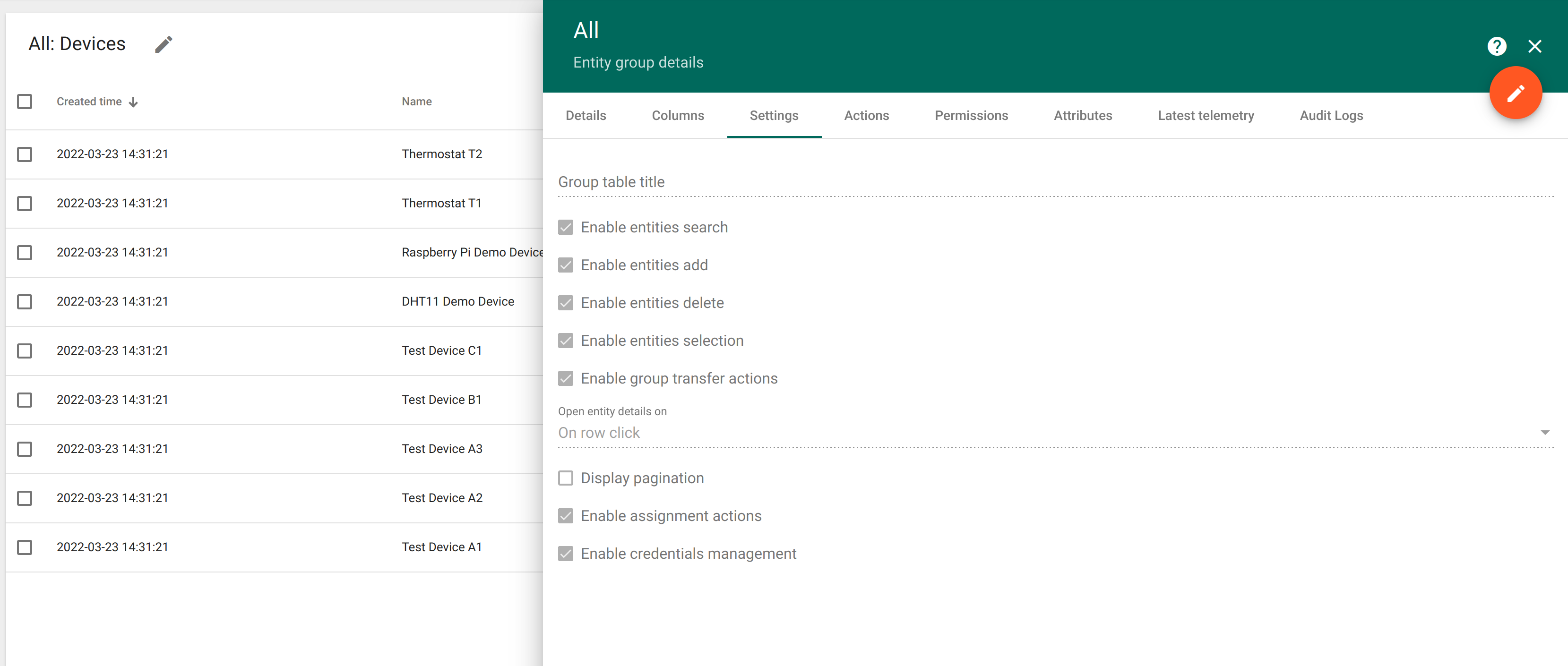 [Bug] Entities group -> sort order - if disable for group the Display pagination, then manual ...