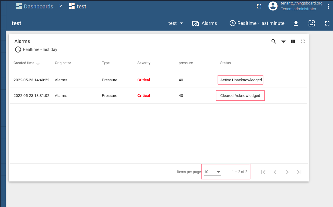 [Bug] Alarm widget - bugs with alarm filter and alarm sources entity with the same key · Issue ...