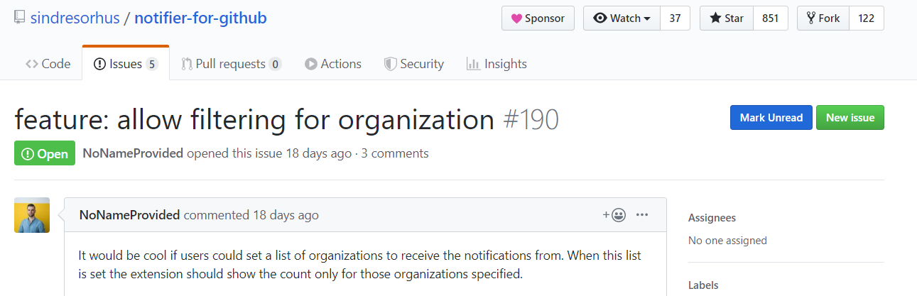 feature: Allow to unread notification after opening the issue/pr from issue/pr · Issue #191 ...
