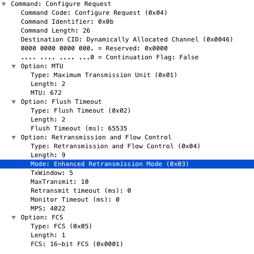 windows 10: incoming L2CAP SDP with ERTM options not under understood · Issue #226 · bluekitchen ...