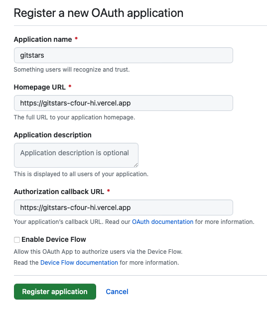 Vercel 部署 · cfour-hi/gitstars Wiki · GitHub