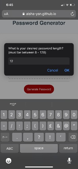 GitHub - aisha-ysn/Password-Generator