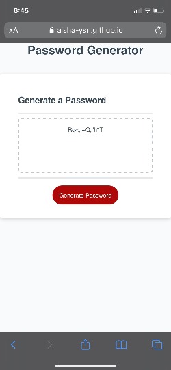 GitHub - aisha-ysn/Password-Generator