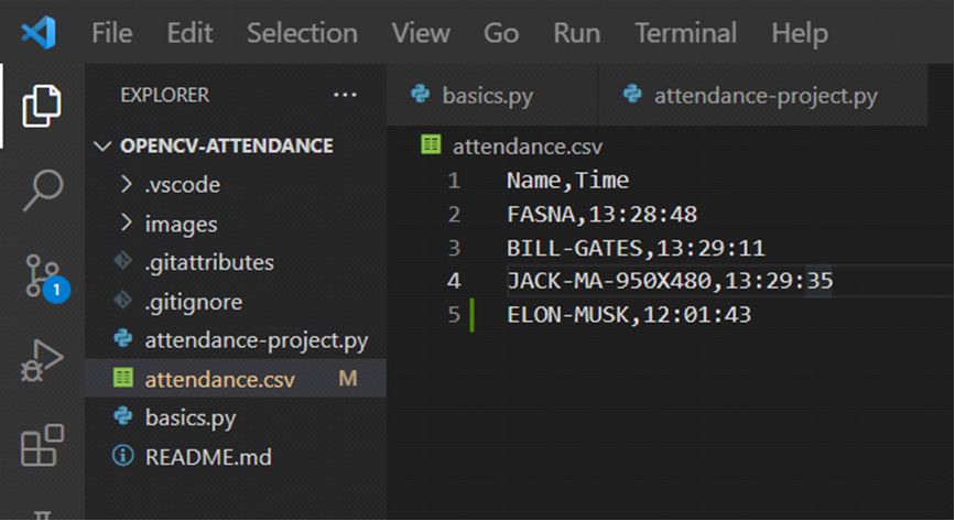 GitHub - FasnaSharaf/Opencv-attendance