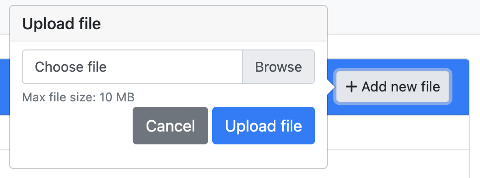 Add Option To Create New File Directly In Browser Instead Of Uploading · Issue 6372