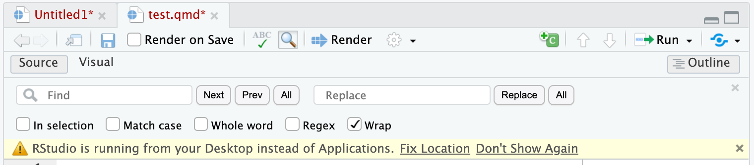 Detect if RStudio is running from Applications folder or Outside ...