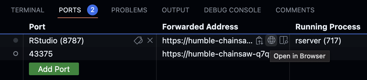 Show The Devcontainer Label Value Specified In Portsattributes Within The Port Notification 