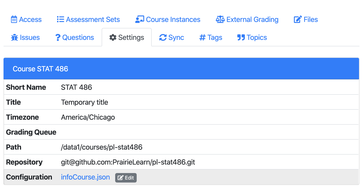 Inbrowser editor failure on new course creation · Issue #2006 · PrairieLearn/PrairieLearn · GitHub