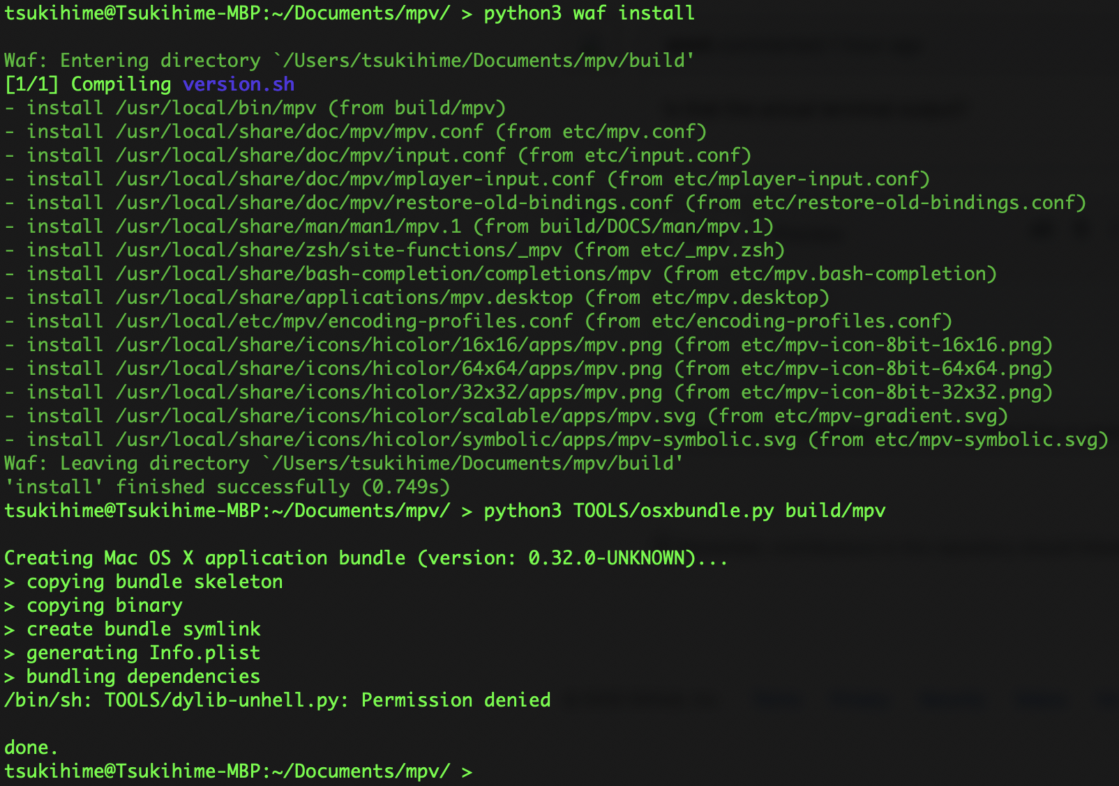Fail To Build Macos Bundle · Issue 7480 · Mpv Playermpv · Github