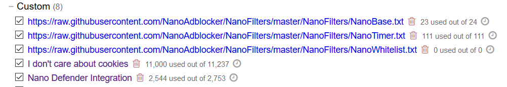 Use `! Title` in the filters · Issue #342 · NanoAdblocker/NanoCore · GitHub