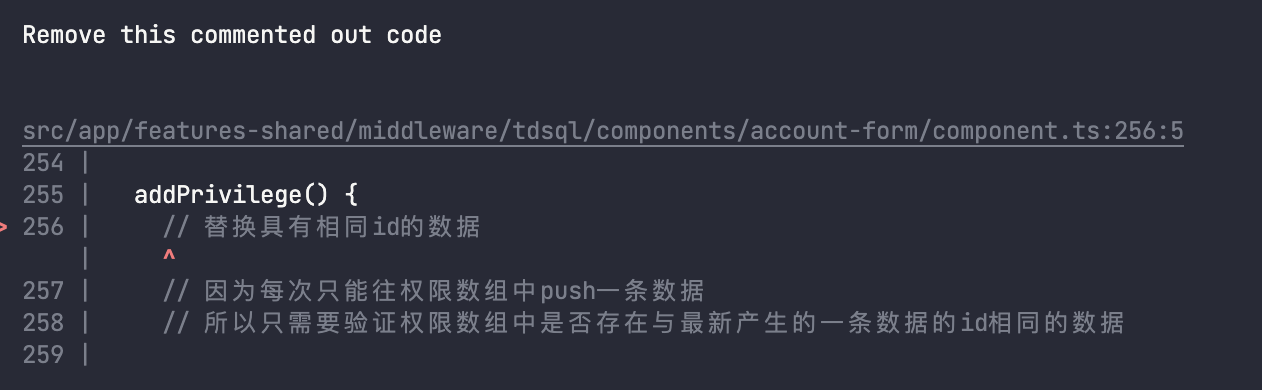 Rule Sections Of Code Should Not Be Commented Out · Issue 45 · Sonarsource Eslint Plugin