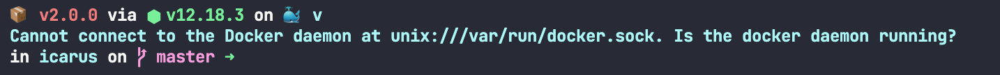`cannot Connect To The Docker Daemon` · Issue 858 · Spaceship Promptspaceship Prompt · Github