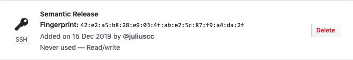 Use Github Deploy Keys On Circleci · Issue 1390 · Semantic Releasesemantic Release · Github 