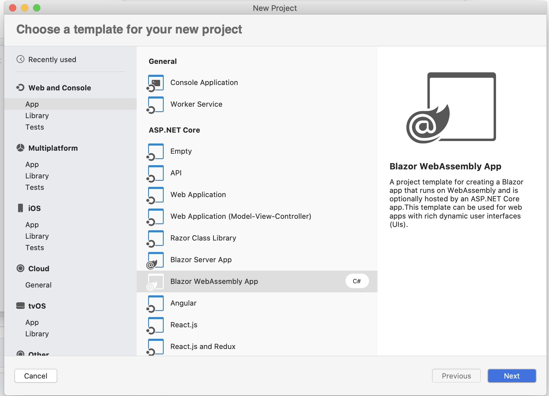 Running a Blazor Web App from VS Mac 2019 - 404 Error Blazor ...