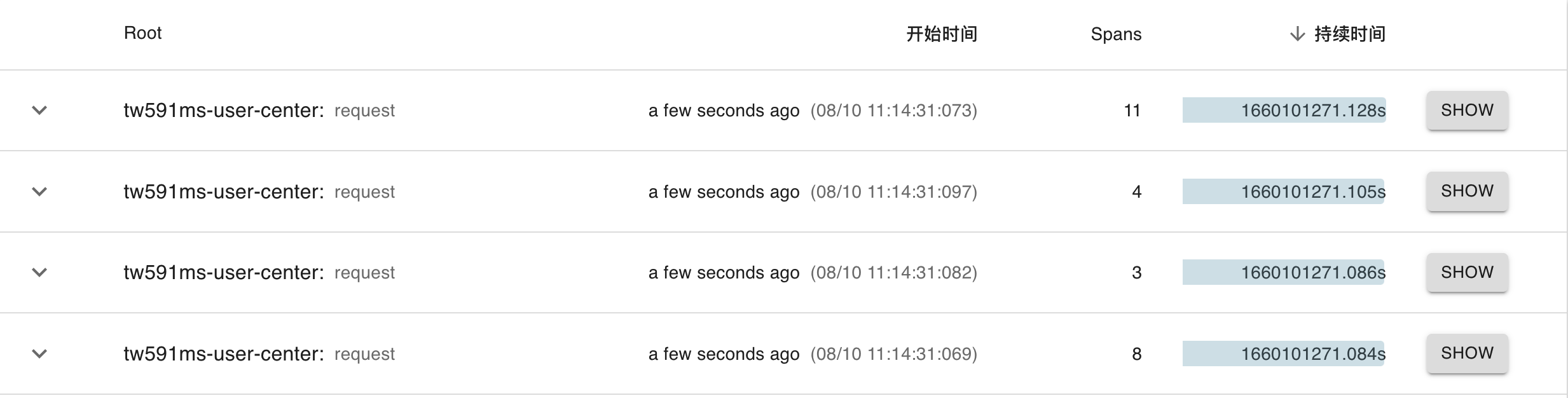 [BUG] 链路追踪 finish time 异常（比 start time 小） · Issue #5003 · hyperf/hyperf · GitHub