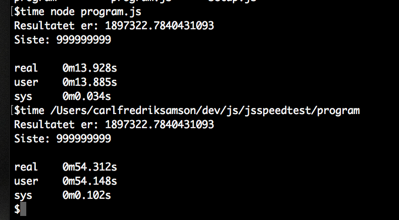 Speed difference from running directly from node cli · Issue #472 · vercel/pkg · GitHub