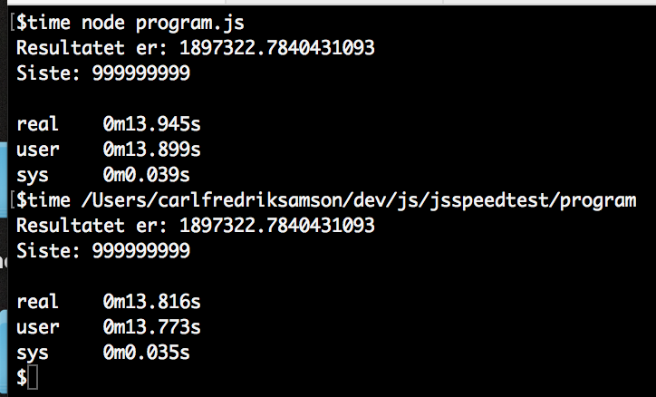 Speed difference from running directly from node cli · Issue #472 · vercel/pkg · GitHub