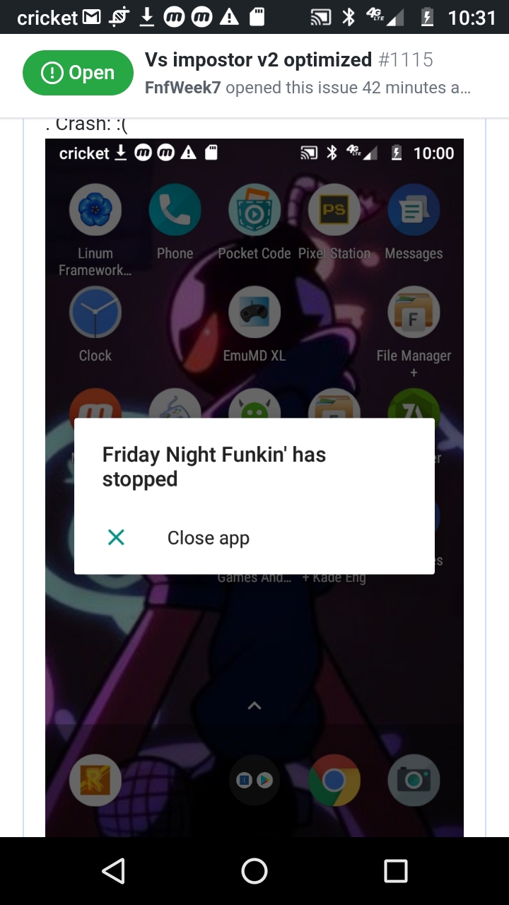 does anyone have the kapi mod optimized · Issue #1089 · luckydog7/Funkin-android · GitHub