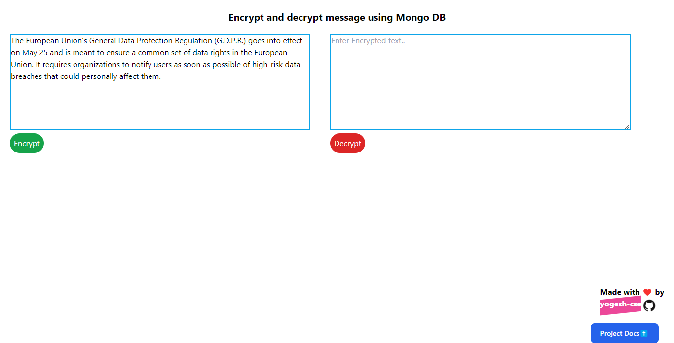 GitHub - yogesh-hack/Encryption_message_using_MongoDB: understading ...