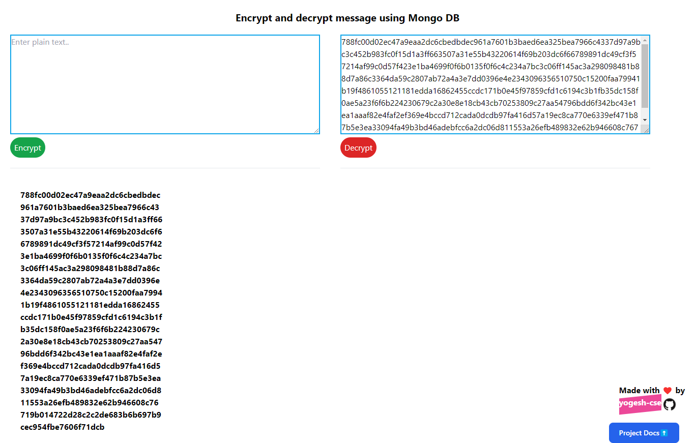 GitHub - yogesh-hack/Encryption_message_using_MongoDB: understading that how to send Encrypted ...