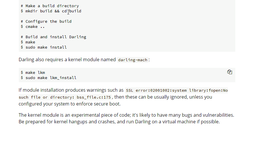 LKM build error · Issue #1060 · darlinghq/darling · GitHub