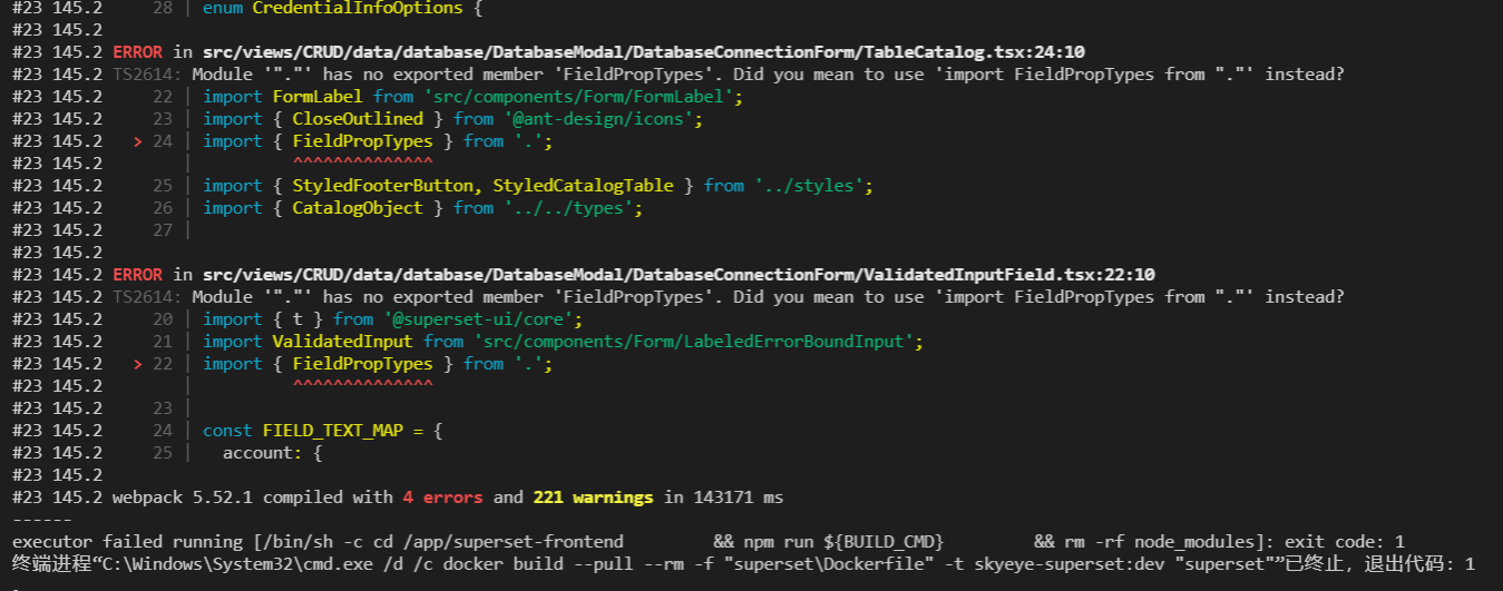 An error occurred, when build superset docker image. · Issue #17161 · apache/superset · GitHub