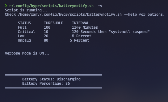 Charging notification issue · Issue #449 · prasanthrangan/hyprdots · GitHub