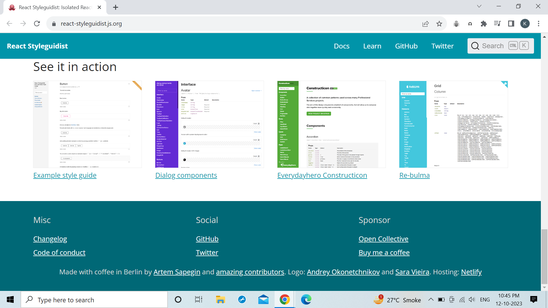 Improve Footer And Add Social Icons · Issue 2155 · Styleguidist React Styleguidist · Github