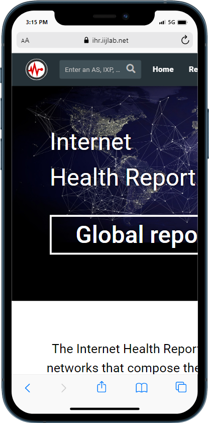 Website home page is not responsive · Issue #210 · InternetHealthReport/ihr-website · GitHub