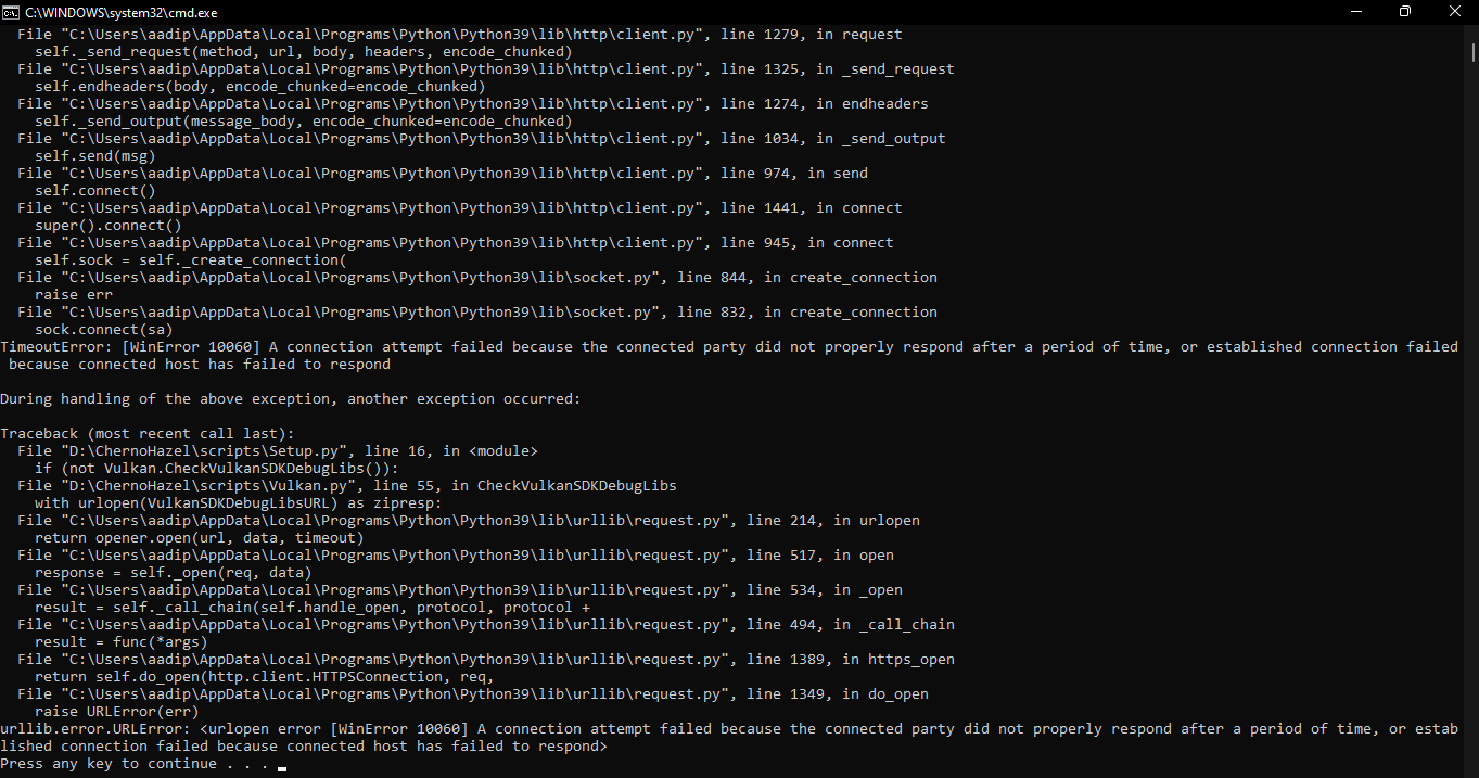 Setup File Error · Issue #479 · TheCherno/Hazel · GitHub