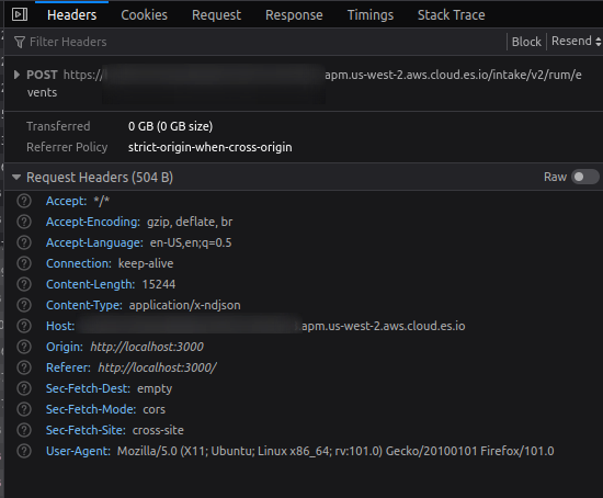 Cors Error In Apm Integration · Issue 1251 · Elasticapm Agent Rum Js · Github