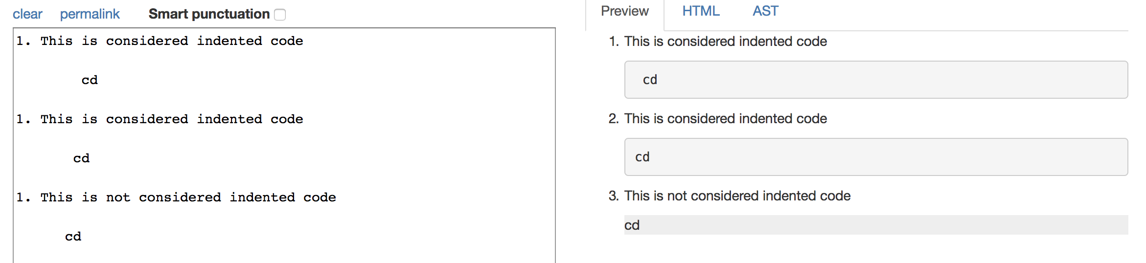 Markdown Preserve Code Blocks Within List Items · Issue 3459 · Prettierprettier · Github