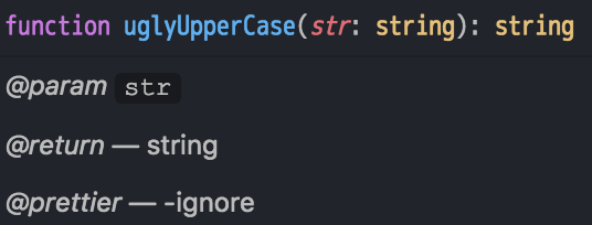 Jsdoc Compatibility Support Prettier Ignore Inside Multi Linejsdoc Comment · Issue 5268